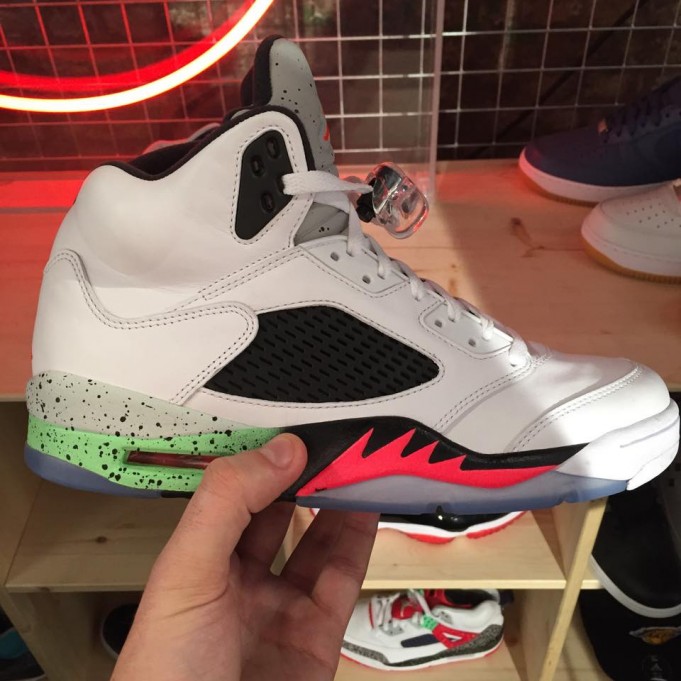 Air Jordan 5 Infrared 23 Light Poison Green
