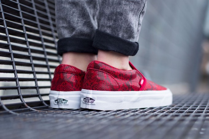 Vans Classic Slip-On “Chili Pepper Red Snake” | SBD