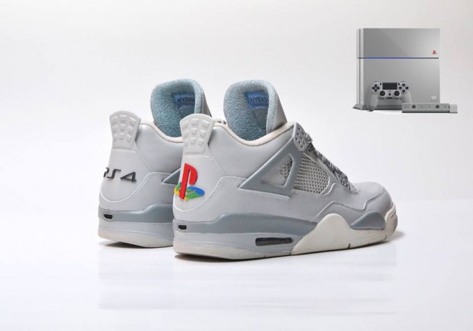 Air Jordan 4 Playstation 20th Anniversary Custom - Sneaker Bar Detroit
