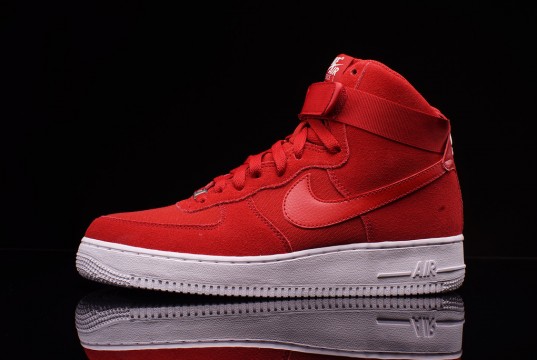 Nike Air Force 1 High 07 Red Suede - Sneaker Bar Detroit