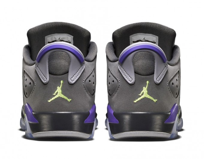Air Jordan 6 Low GS Grey Ultraviolet Ghost Green - Sneaker Bar Detroit