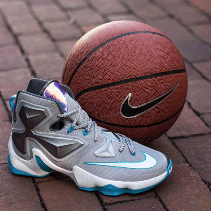 Nike LeBron 13 Grey Blue White - Sneaker Bar Detroit