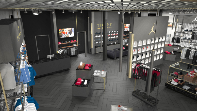 Marcus Jordan Sneaker Store Trophy Room - Sneaker Bar Detroit