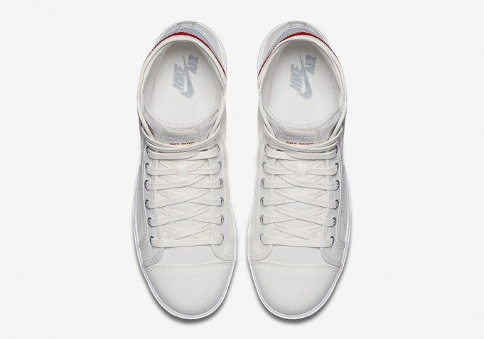 Jordan Sky High OG Sail Grey Red - Sneaker Bar Detroit