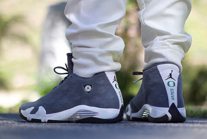 Air Jordan 14 Oregon Ducks PE - Sneaker Bar Detroit