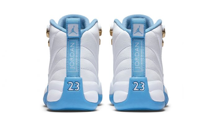 Air Jordan 12 GS White Metallic Gold University Blue - Sneaker Bar Detroit