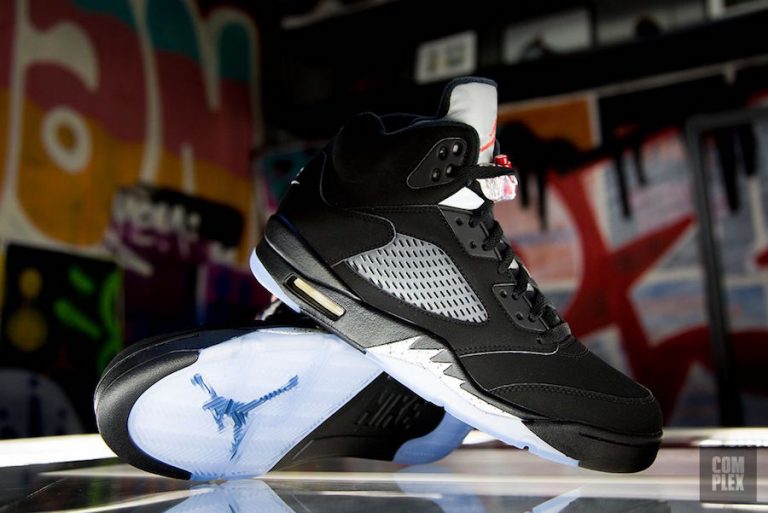 Nike Air Jordan 5 OG Black Metallic Silver 2016 - Sneaker Bar Detroit