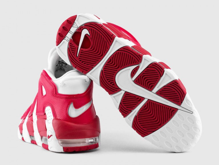 Nike Air More Uptempo White Red - Sneaker Bar Detroit