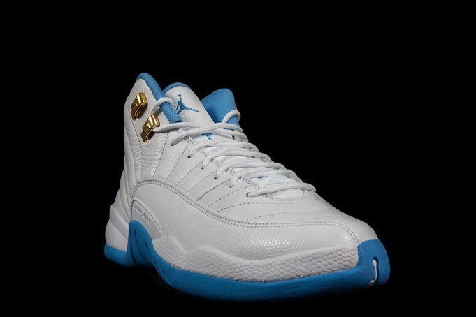 Air Jordan 12 GS White Metallic Gold University Blue - Sneaker Bar Detroit