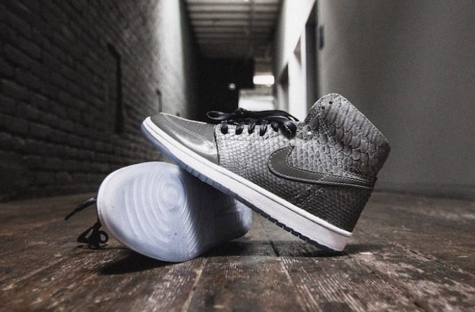 Air Jordan 1 Grey Python Custom - Sneaker Bar Detroit
