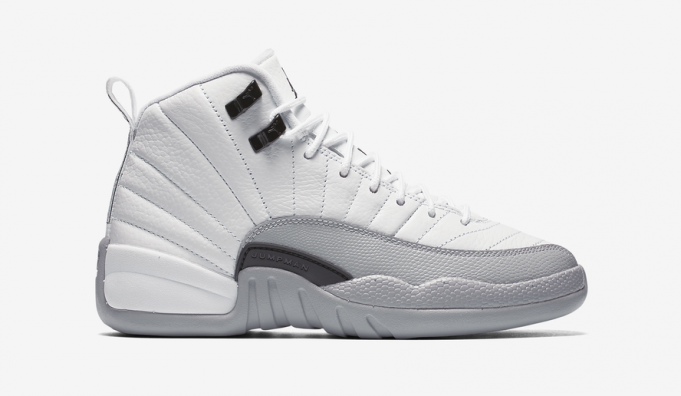 Air Jordan 12 Barons White Grey Black - Sneaker Bar Detroit