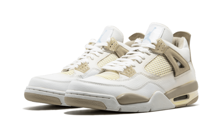Air Jordan 4 Linen 2006 White Boarder Blue Sand - Sneaker Bar Detroit