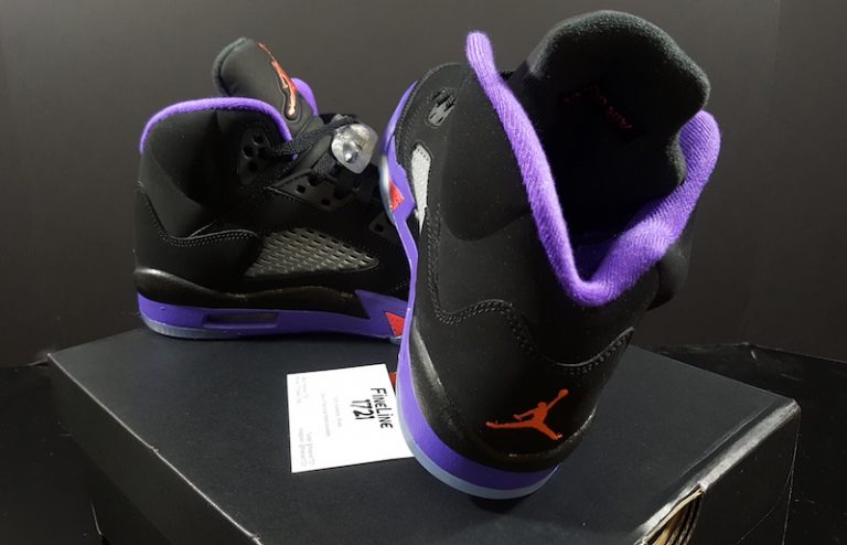 Air Jordan 5 GS Raptors Black Ember Glow Fierce Purple - SBD