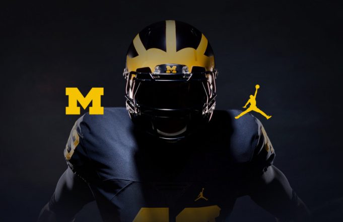 Michigan Air Jordan Football Uniforms - Sneaker Bar Detroit