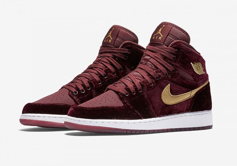 Air Jordan 1 Velvet Night Maroon Gold - Sneaker Bar Detroit