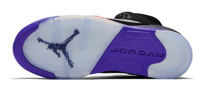 Air Jordan 5 GS Raptors Black Ember Glow Fierce Purple - SBD