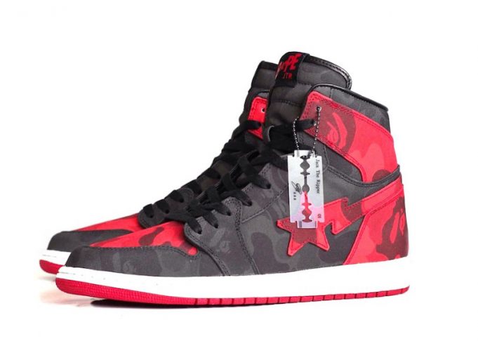 Air Jordan 1 Bape Camo Custom - Sneaker Bar Detroit