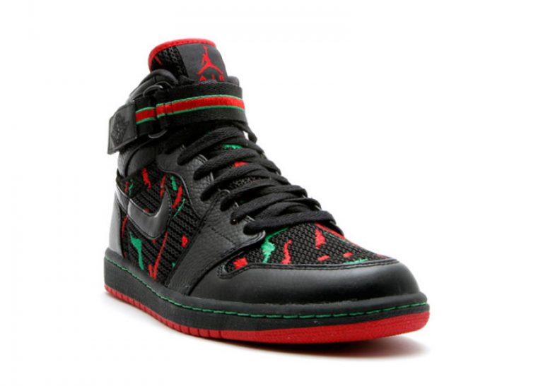 Air Jordan 1 High Strap "A Tribe Called Quest" Black, Varsity Red ...