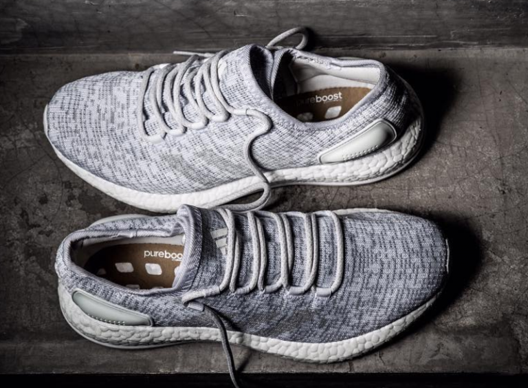 adidas Pure Boost Primeknit Grey White - Sneaker Bar Detroit