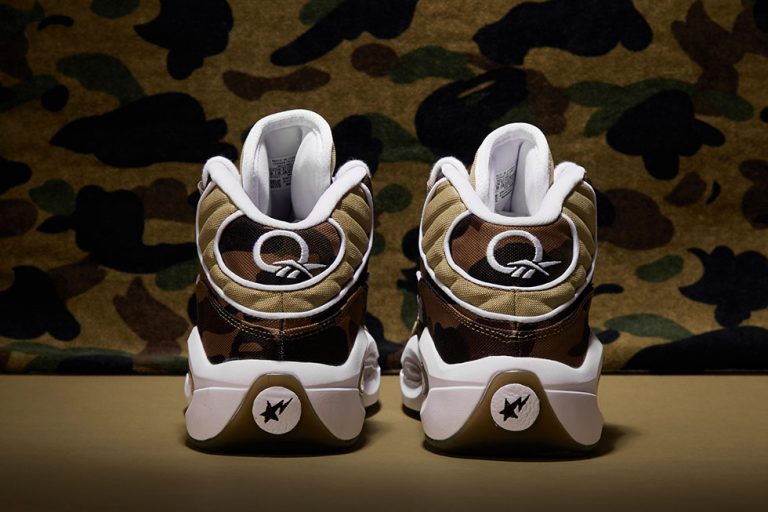 BAPE x mita sneakers x Reebok Question 1st Camo - Sneaker Bar Detroit