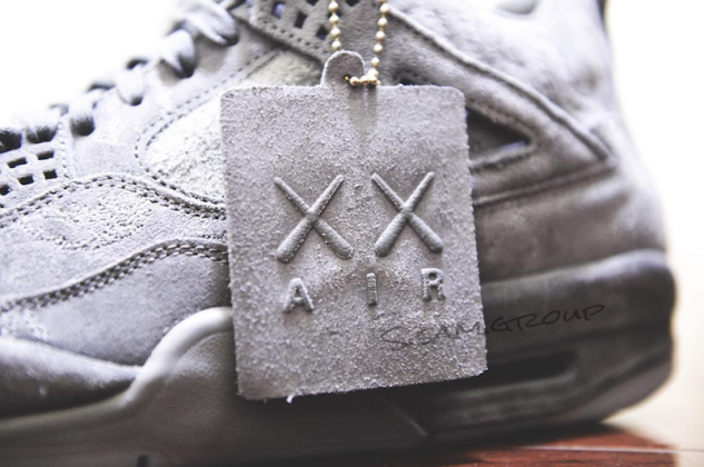 KAWS Air Jordan 4 Cool Grey Suede 930155-003 - Sneaker Bar Detroit