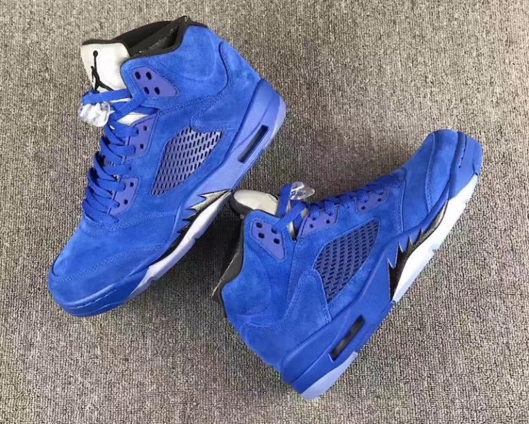 Air Jordan 5 Blue Suede Release Date - Sneaker Bar Detroit