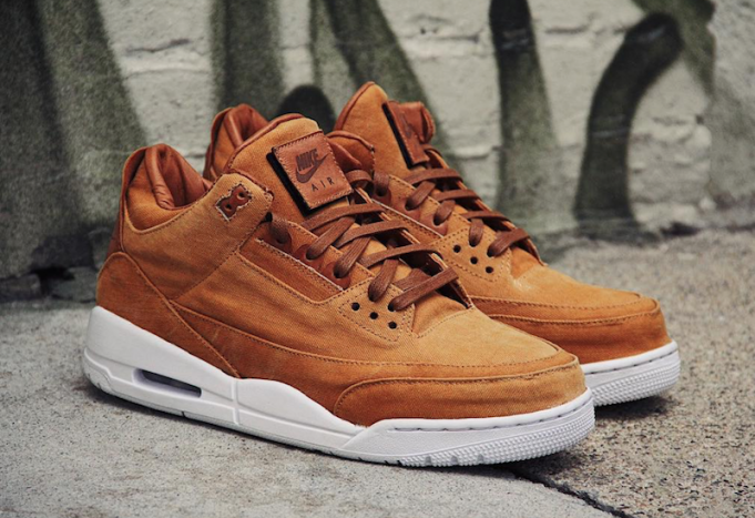 Air Jordan 3 Khaki Denim Custom - Sneaker Bar Detroit