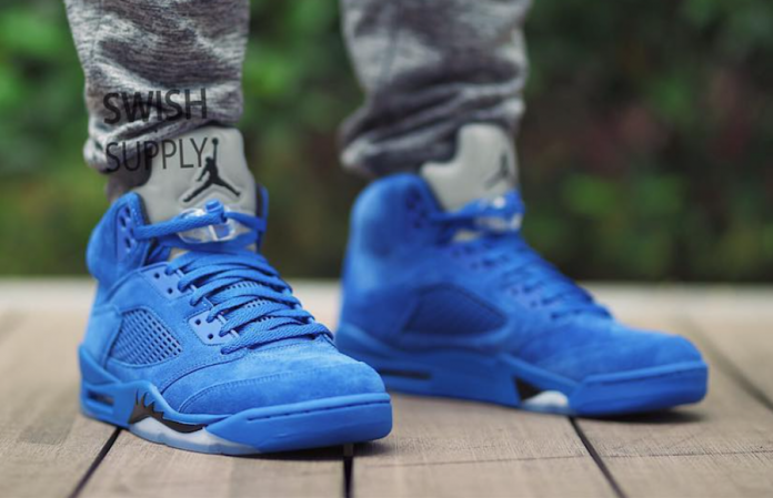 Air Jordan 5 Blue Suede Release Date - Sneaker Bar Detroit