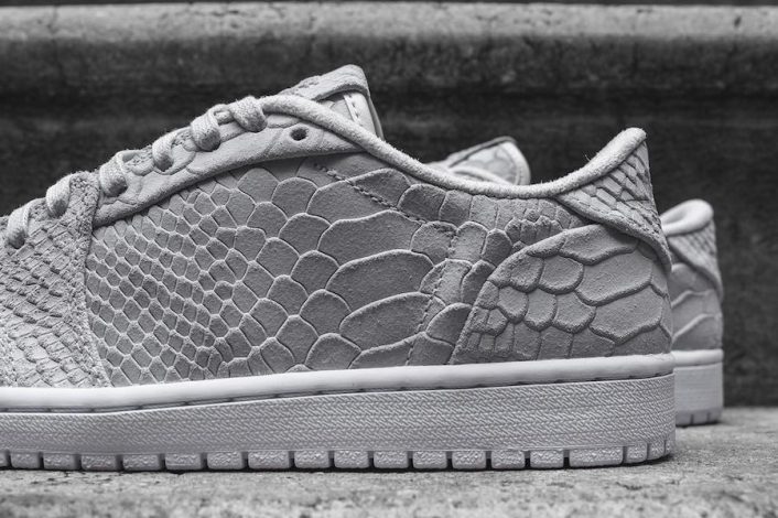 Air Jordan 1 Low Swooshless Off-White Python - Sneaker Bar Detroit