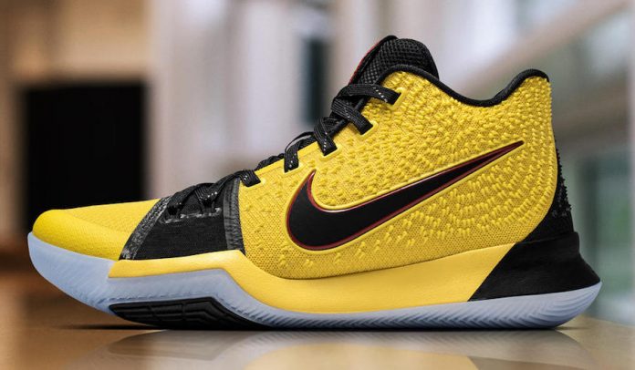 Nike Kyrie 3 Game 3 PE NBA Finals Black Yellow - Sneaker Bar Detroit