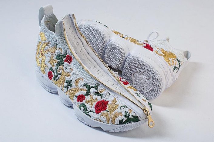 Nike LeBron 15 Floral Embroidery - Sneaker Bar Detroit