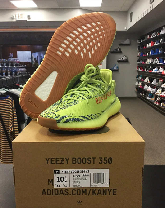 adidas Yeezy Boost 350 V2 Semi Frozen Yellow Release Date - Sneaker Bar ...