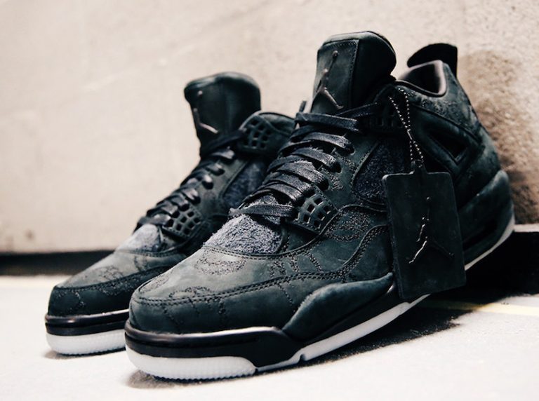 KAWS x Air Jordan 4 Black Cyber Monday - Sneaker Bar Detroit