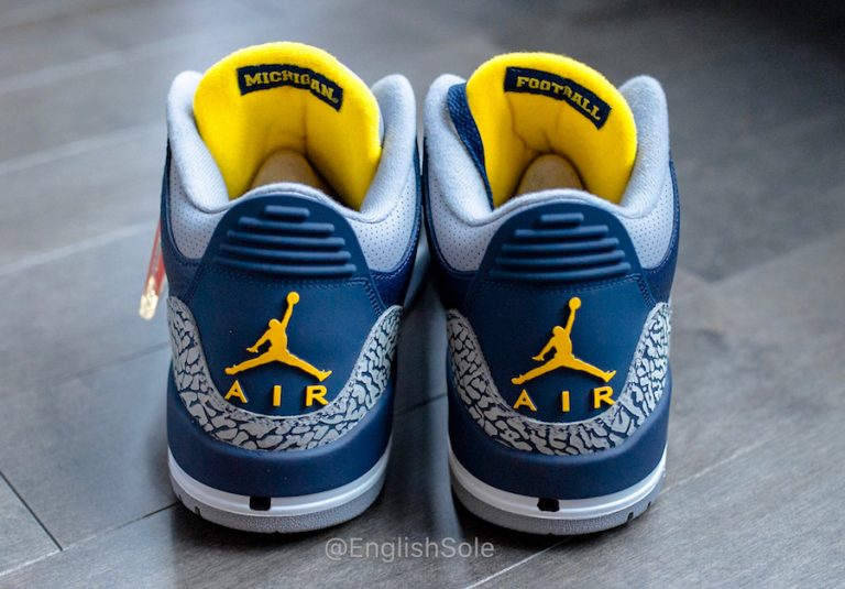 Air Jordan 3 Michigan PE Player Exclusive - Sneaker Bar Detroit