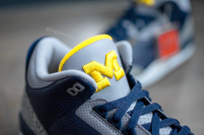 Air Jordan 3 Michigan PE Player Exclusive - Sneaker Bar Detroit
