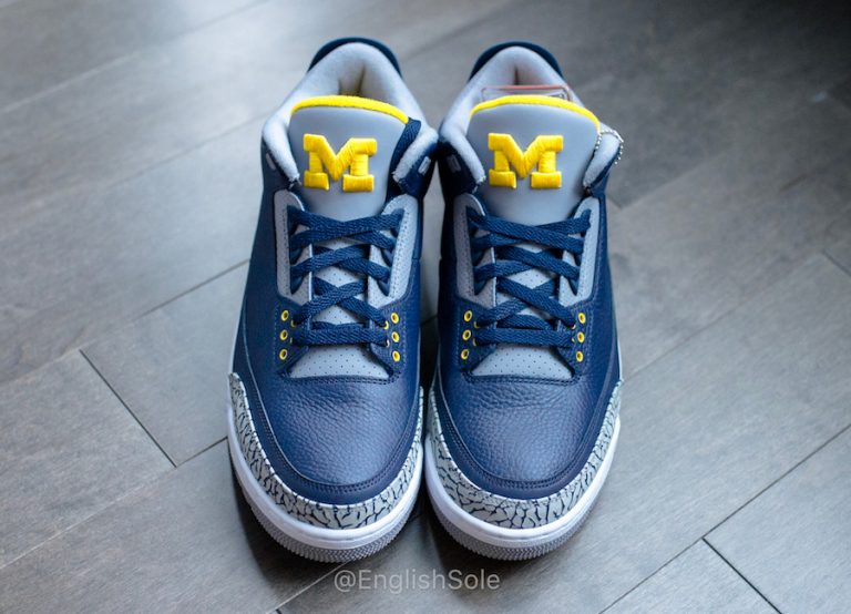 Air Jordan 3 Michigan PE Player Exclusive - Sneaker Bar Detroit