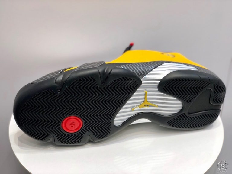 Air Jordan 14 Reverse Ferrari University Gold Black University Red ...