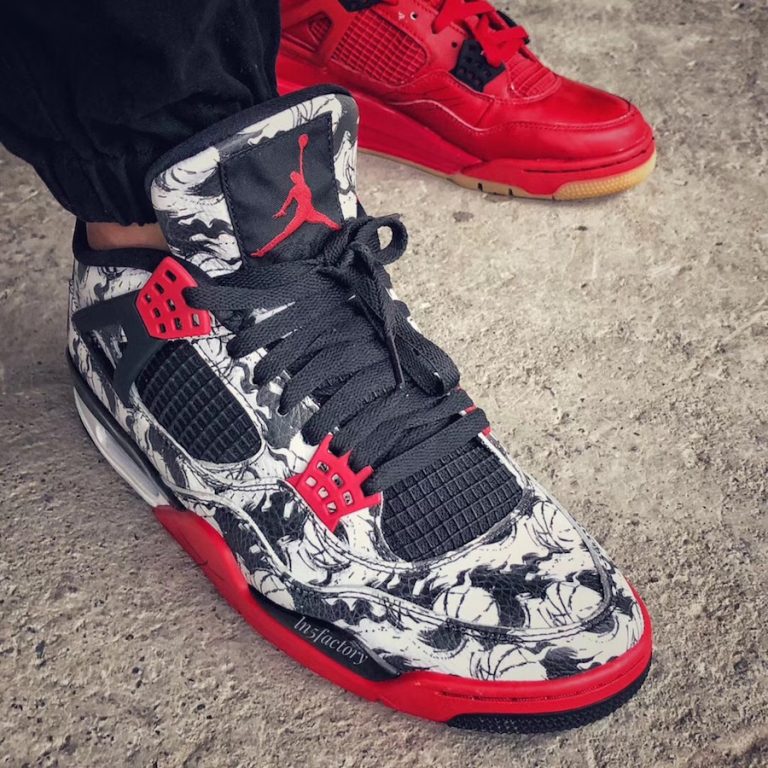 Air Jordan 4 Print Tattoo BQ0897-006 Release Date - SBD