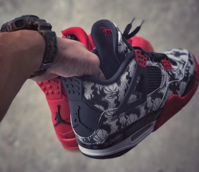 Air Jordan 4 Print Tattoo BQ0897-006 Release Date - SBD