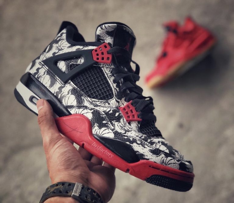 Air Jordan 4 Print Tattoo BQ0897-006 Release Date - SBD