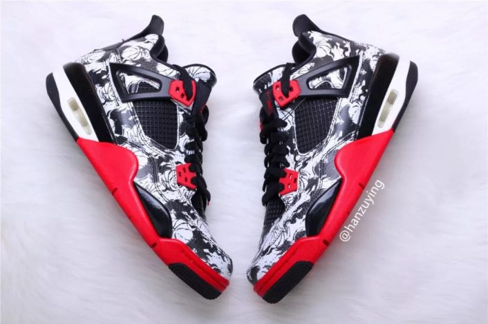 Air Jordan 4 Print Tattoo BQ0897-006 Release Date - SBD