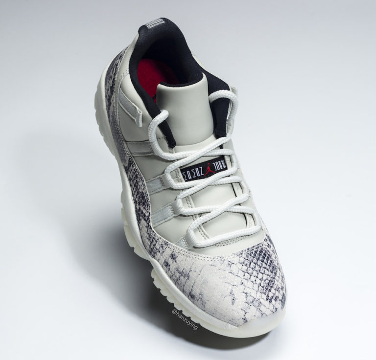 Air Jordan 11 Low Snakeskin Light Bone CD6846-002 Release Date - SBD