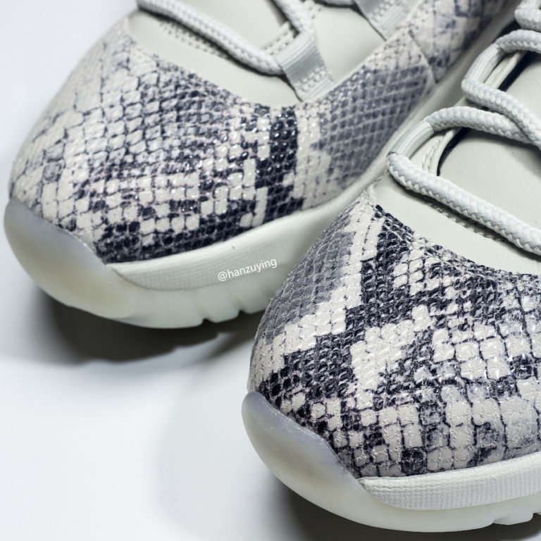 Air Jordan 11 Low Snakeskin Light Bone CD6846-002 Release Date - SBD