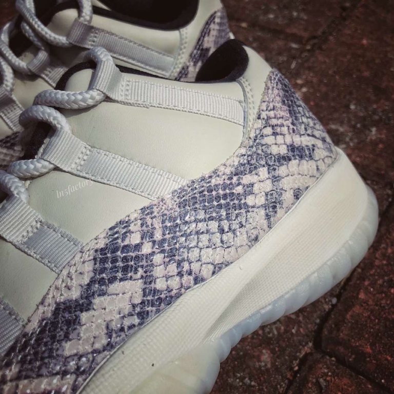 Air Jordan 11 Low Snakeskin Light Bone CD6846-002 Release Date - SBD