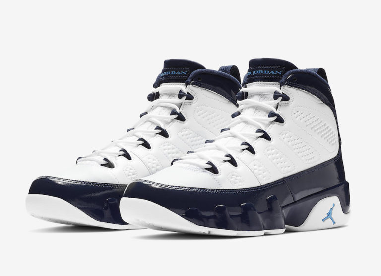 Air Jordan 9 UNC All-Star University Blue Midnight Navy 302370-145 ...
