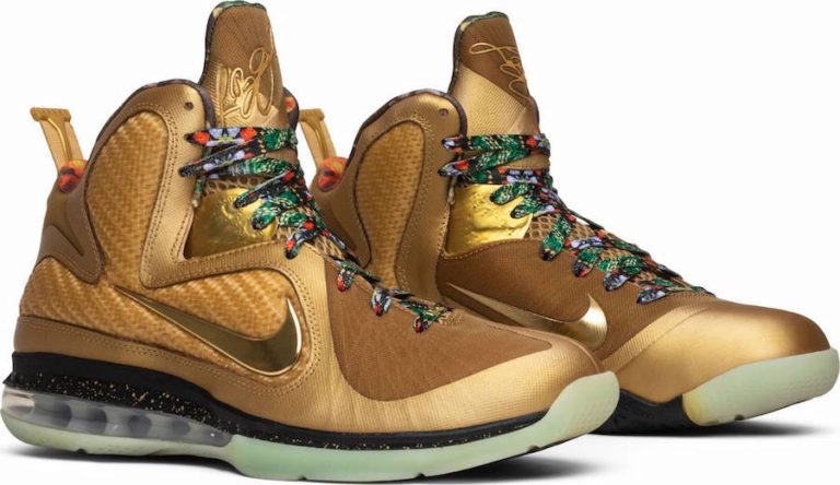 Nike LeBron 9 Watch The Throne Sample Metallic Gold - SBD