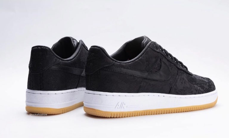 Fragment Clot Nike Air Force 1 Premium Black University Red White ...
