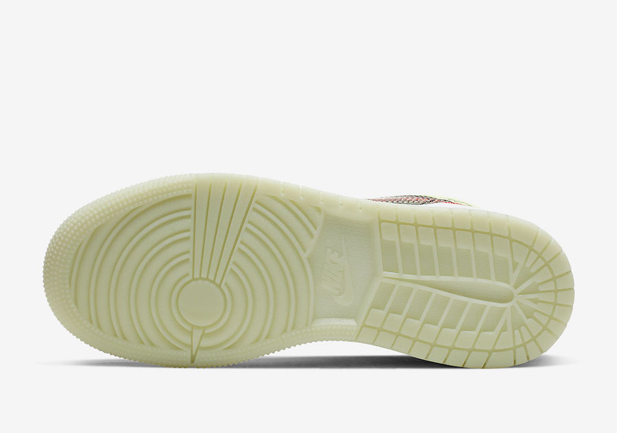 Air Jordan 1 Mid GS Glow in the Dark AV5174-076 Release Date - SBD