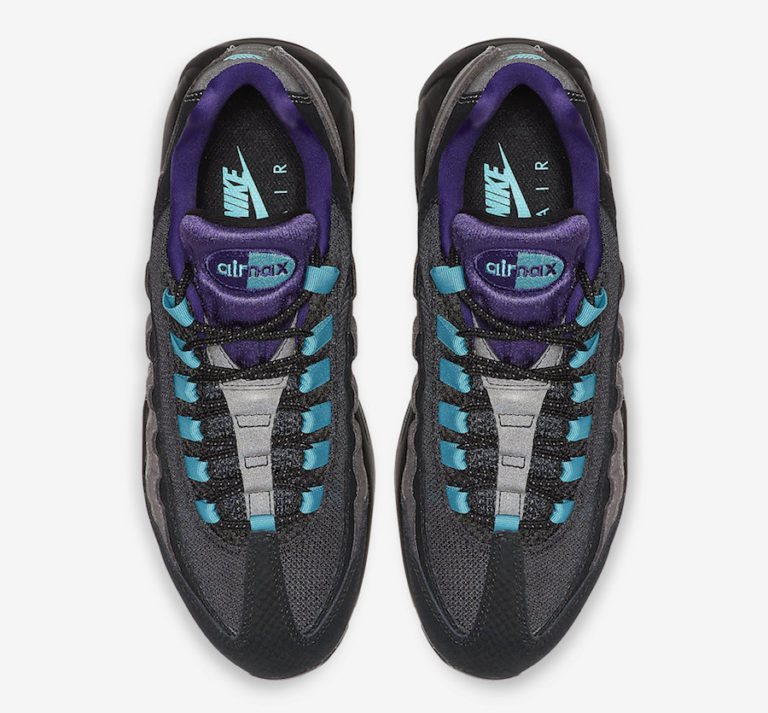 Nike Air Max 95 Black Grape Black Court Purple Teal Nebula AO2450-002 ...