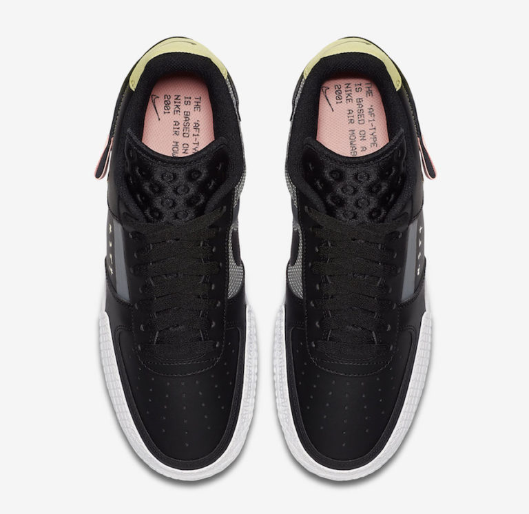 Nike AF1 Type Black Pink Tint CI0054-001 Release Date - SBD
